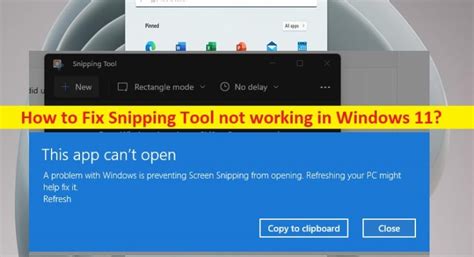 How To Fix Snipping Tool Not Working In Windows Steps Techs Gizmos