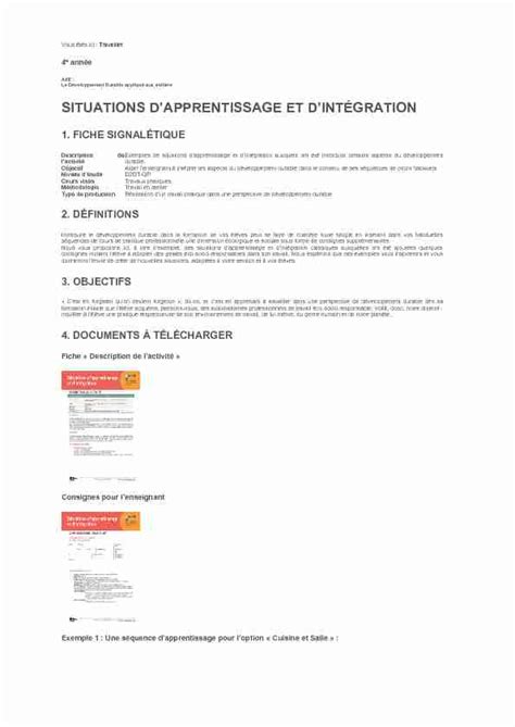 SITUATIONS DAPPRENTISSAGE ET DINTÉGRATION PDF