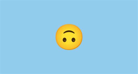 Upp Och Nervänt Ansikte Emoji on Noto Color Emoji Animated 15 0