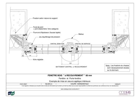 Fenêtres et portes fenêtres bois Recouvrement Catalogue Bois