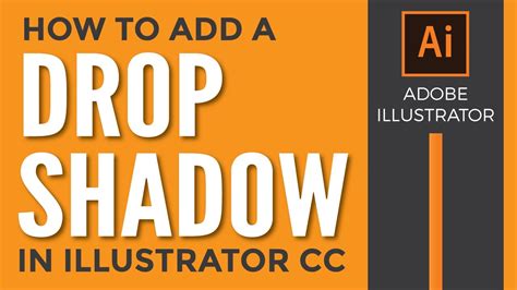How To Make A Drop Shadow In Adobe Illustrator YouTube