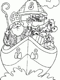 Tekening Sinterklaas Om In Te Kleuren