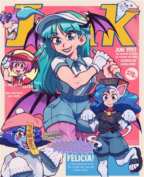 Morrigan Aensland Lilith Aensland Felicia Lei Lei Q Bee And 1 More
