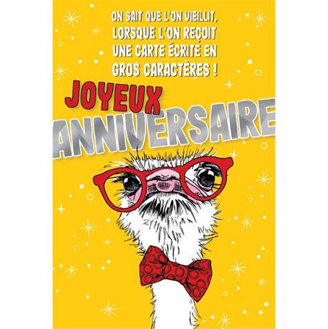 Carte Anniversaire Humoristique Rodrigues SA