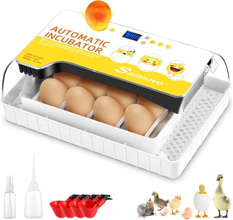 Amazon Sailnovo Egg Incubator 12 35 Chicken Eggs Full Auto Chick