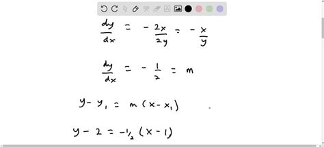 solved for each implicitly defined equation a find the slope of the tangent line to the graph