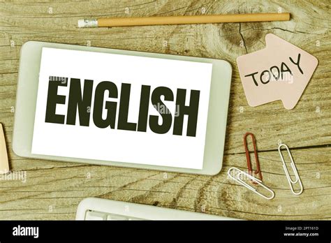 Writing Displaying Text English Business Concept Possible