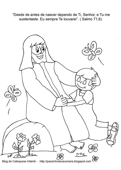 P Ozinho Do C U Jesus Para Colorir Catequese