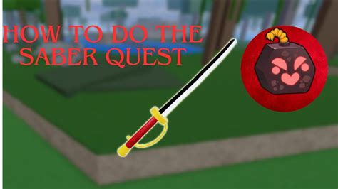 How To Do The Saber Quest In Blox Fruits YouTube