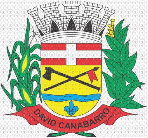 Brasão e Bandeira da Cidade de David Canabarro RS mbi br