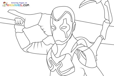 Dibujos De Blue Beetle Para Colorear