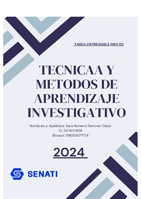Entregable E02 Sara Ramirez Dezar Tecnicas Y Metodos De Aprendizaje