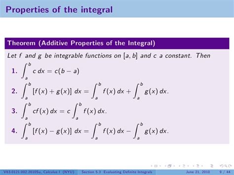 lesson 26 evaluating definite integrals