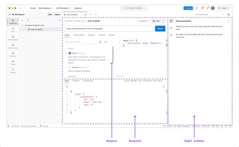 using graphql request interface postman labs docs