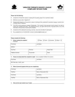 Fillable Online Complaint Intake Form Amazon Web Services Fax Email