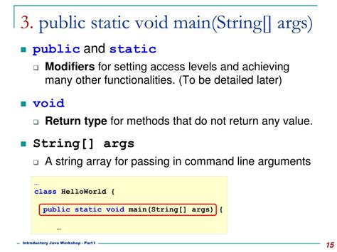 ppt java workshop part 1 powerpoint presentation free download id 2870031