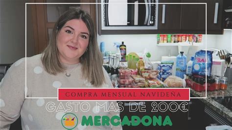 COMPRA MENSUAL NAVIDEÑA EN MERCADONA GASTO MAS DE 200