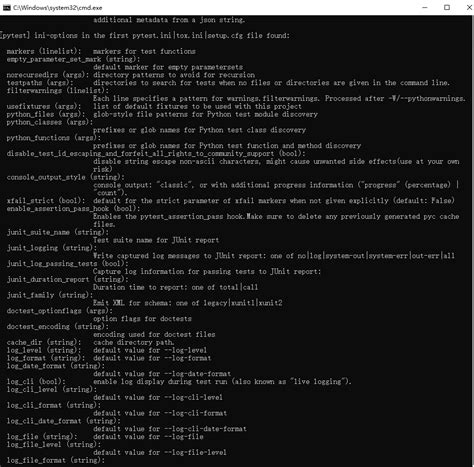 接口自动化框架pytest —— 配置文件i的详细使用 pytest ini文件 csdn博客