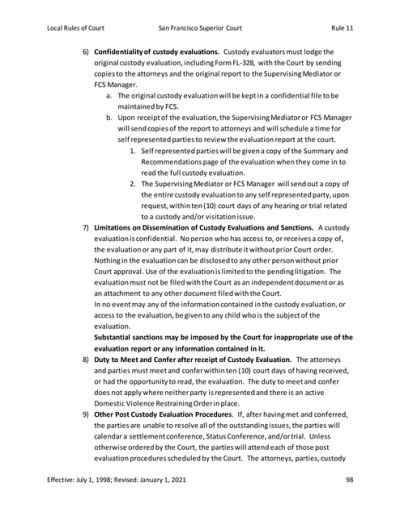 Local Rules Of Court San