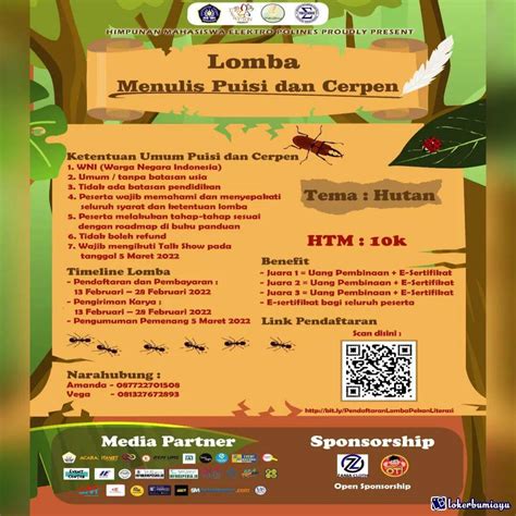 PEKAN LITERASI EDISI LOMBA CIPTA PUISI DAN CERITA PENDEK OLEH HIMPUNAN