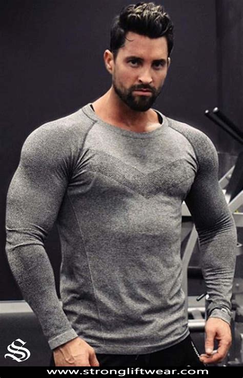 Seamless Long Sleeve Tee Ultra Grey Gym Wear Fitness Wear