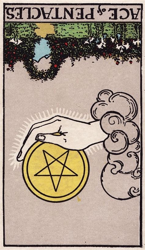 Ace Of Pentacles Reversed AND Seven Of Cups Tarot Cards Meaning