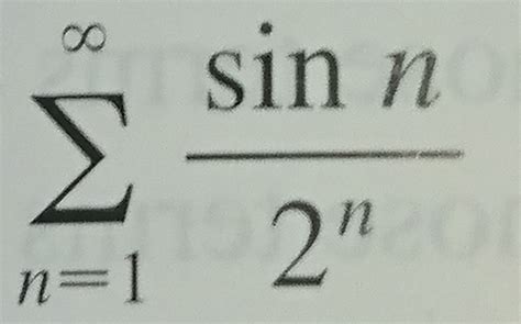 solved sin n 2 n