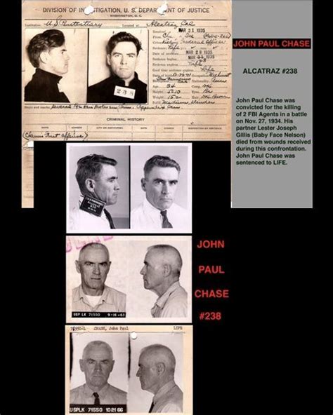 John Paul Chase Alcatraz Prison Alcatraz Penitentiary