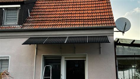 4 Stück 114cm Balkonkraftwerk Halterung für Solarmodule Aluminium