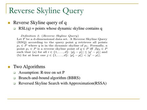 ppt efficient computation of reverse skyline queries powerpoint presentation id 3364473