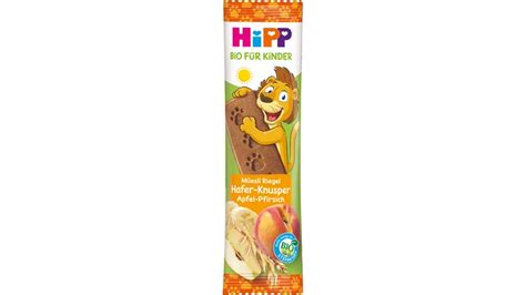 HiPP Bio für Kinder Müsli Riegel Hafer Knusper Apfel Pfirsich online