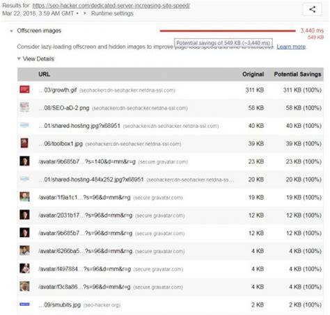 offscreen images consider lazy loading offscreen and hidden images to improve page load speed