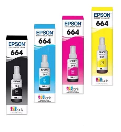 Kit Tintas Epson T Tinta Continua L L L L Env O Gratis