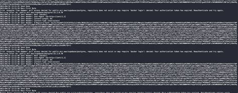 supabase start error response from daemon pull access denied for public ecr aws supabase