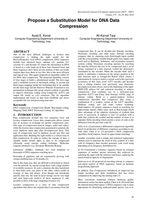 pdf propose a substitution model for dna data compression