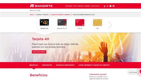 Cómo puedo solicitar la tarjeta Banorte Los 40