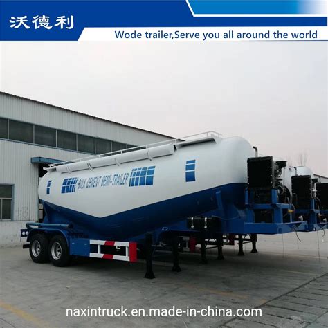 Axle Bulk Cement Tank Fly Ash Flour Tanker Truck Semi Trailer China