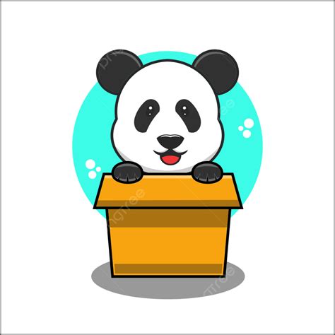Box Panda Clipart Transparent Background Cute Panda And Box Panda