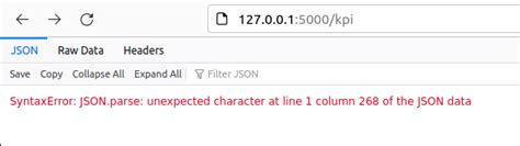 Syntaxerror Json Parse Unexpected Character At Line Column Of