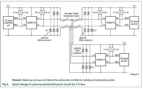I2C Bus Length Extension Pull Up Resistors Networking Protocols