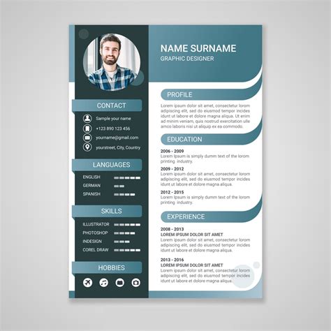 Desain CV Kreatif Profesional Kekinian