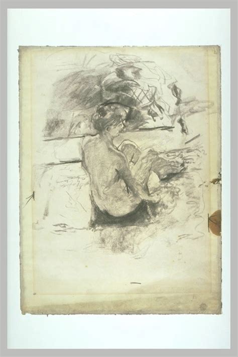 Modèle féminin nu assis de dos Edouard Vuillard Musée d Orsay