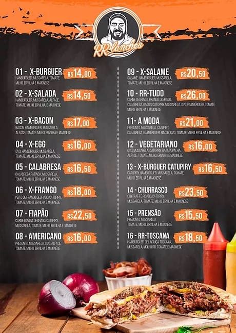 Cardápio de Lanches 27 Modelos Lindos e Passo a Passo