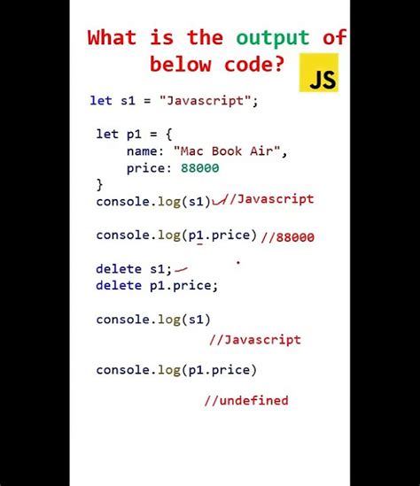 delete operator in javascript objects in javascript how to delete object properties in