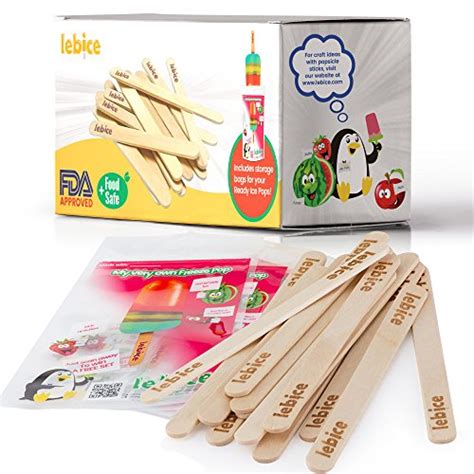 Popsicle Sticks Natural Wood Craft Sticks Ice Cream Sticks Bag