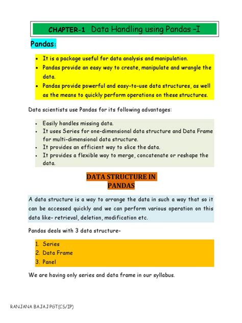 data handling using pandas i org pdf comma separated values database index
