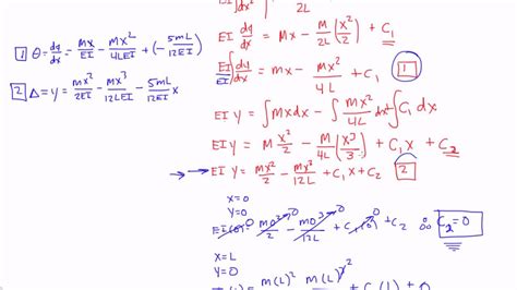 double integration method example 3 part 2 youtube