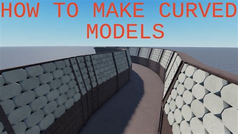 HOW TO MAKE CURVED MODELS ROBLOX STUDIO TUTORIAL YouTube