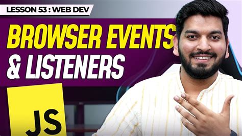 All About Events Listeners In JS JavaScript Series 2024 YouTube