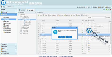 rdiframework ━ 快速信息化系统开发框架 v3 2 用户管理模块新增“重置用户密码”功能 阿里云开发者社区